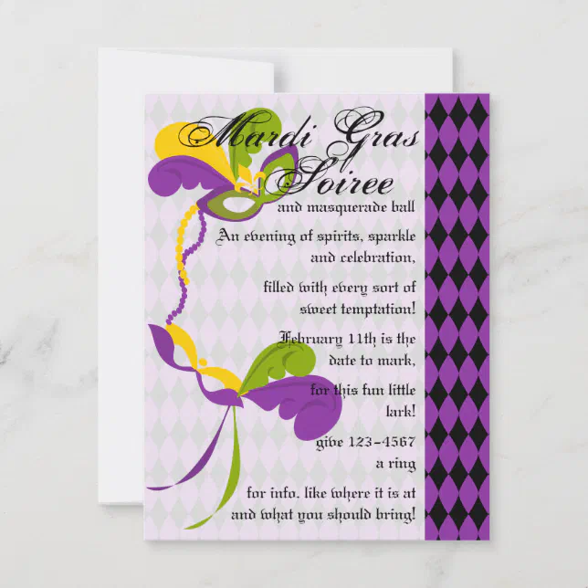 Masquerade Gala Invitation | Zazzle