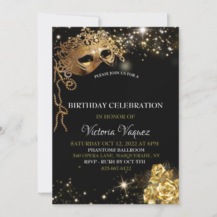 Masquerade Invitation | Zazzle.com