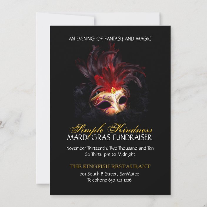 Masquerade Invitation - Custom | Zazzle