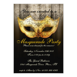 Masquerade Invitations & Announcements | Zazzle