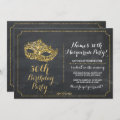 MASQUERADE Party Gold Mask Invite 30th 40th 50th | Zazzle
