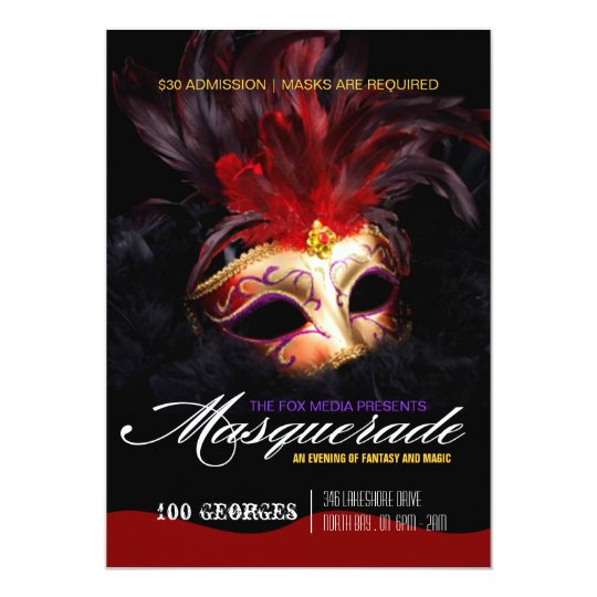 Masquerade Party Invitation | Zazzle.com