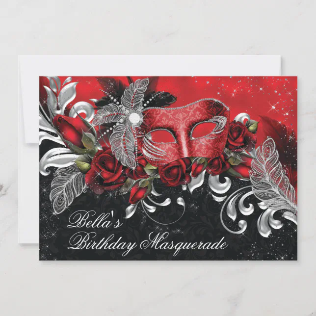 Masquerade Party Invitation | Zazzle