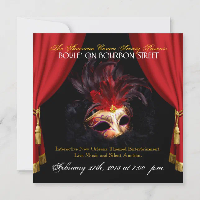 Masquerade Party Invitation | Zazzle