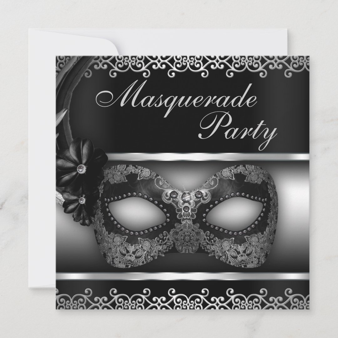 Masquerade Party Invite | Zazzle