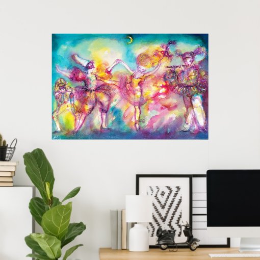 MASQUERADE PARTY,Mardi Gras Masks,Dance,Music Poster | Zazzle