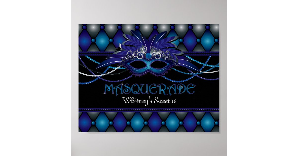 Masquerade Party Poster | Zazzle