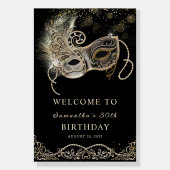 Masquerade Party Welcome Sign Foam Board | Zazzle