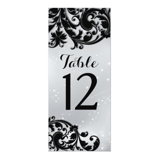 Masquerade Table Number Card | Zazzle.com