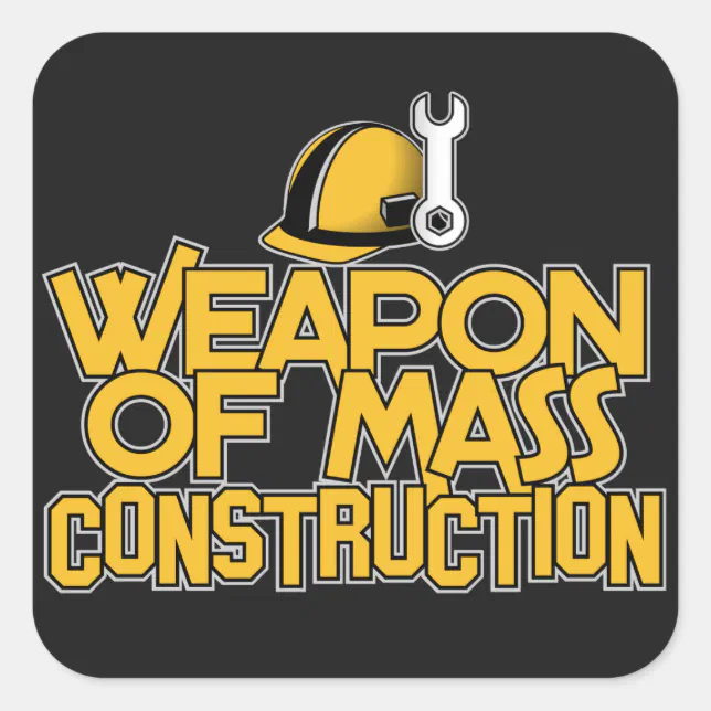 Mass Construction custom stickers | Zazzle