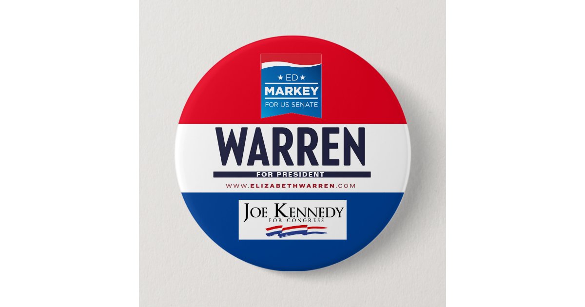Massachusetts 2020 election ticket button | Zazzle