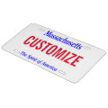 Massachusetts Custom License Plate | Zazzle