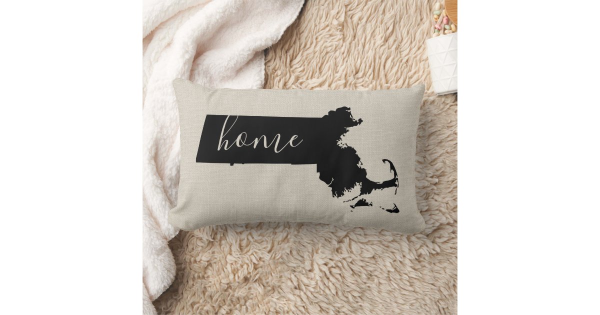 Massachusetts Home State Throw Pillow | Zazzle