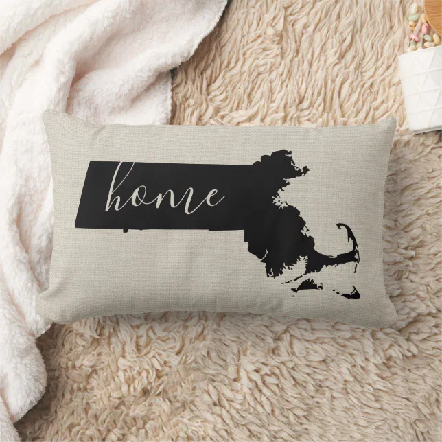 Massachusetts Home State Throw Pillow | Zazzle