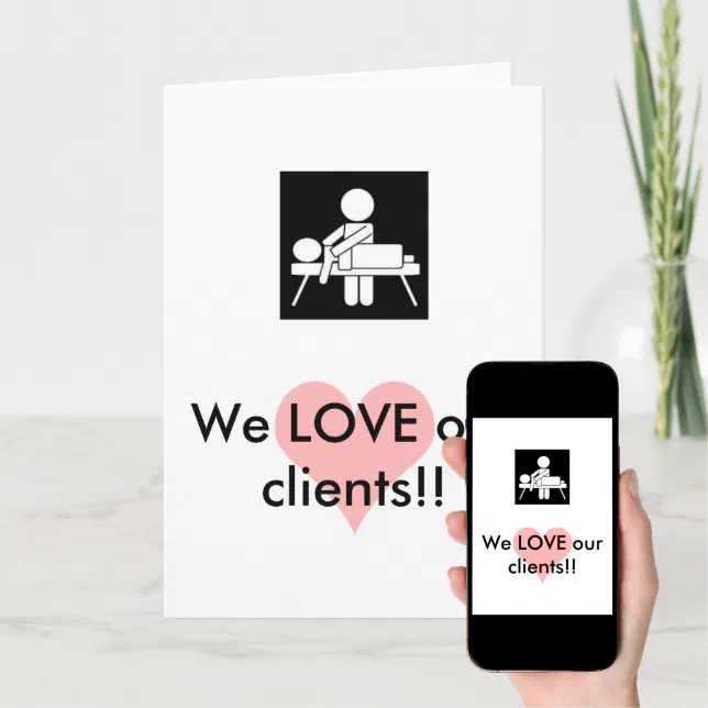 Massage Client Appreciation Card | Zazzle