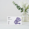 Massage Hand Business Card template | Zazzle