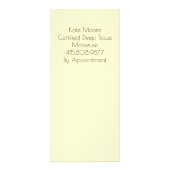 Massage Practice Henna Mehndi Price List Rack Card | Zazzle