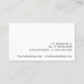 Massage Text Business Card | Zazzle