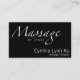 Massage Text Business Card | Zazzle