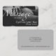 Massage Text Photo BW Hands Background Business Card | Zazzle