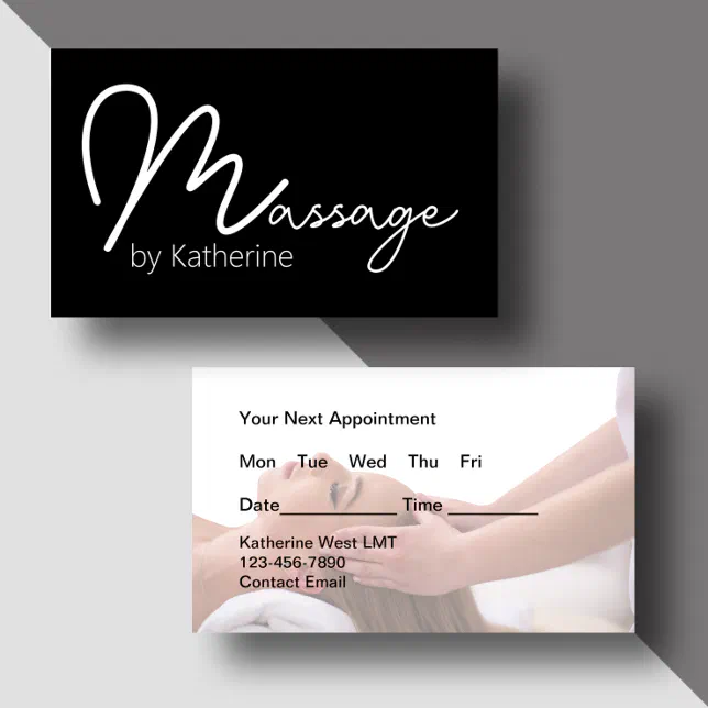 Massage Therapist Appointment Business Cards Zazzle