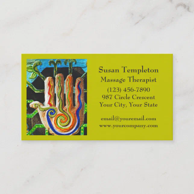 Massage Therapist, Bodywork, Reflexology Business Card | Zazzle