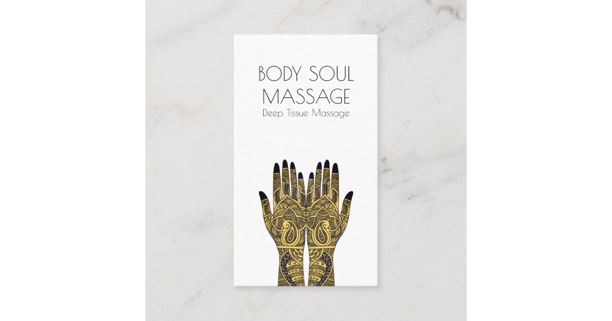 Massage Therapist Business Card | Zazzle