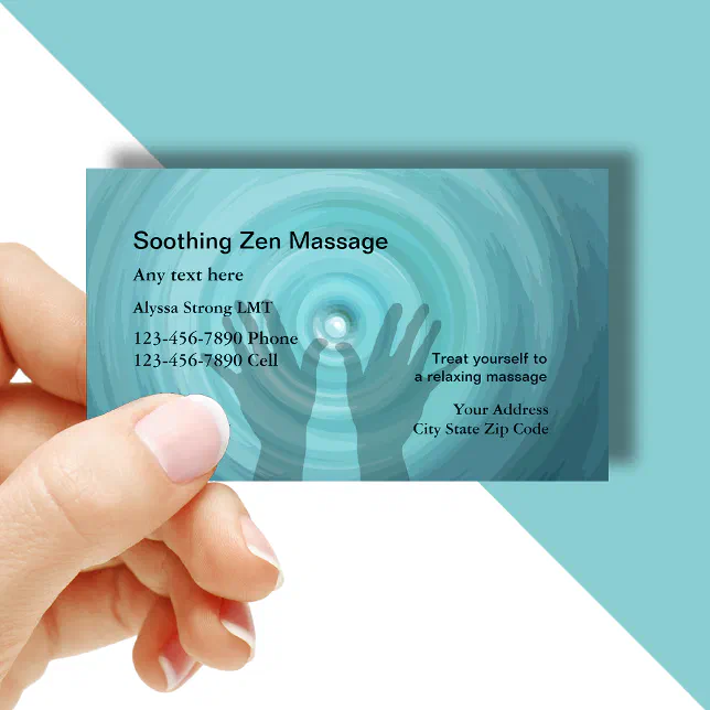 Massage Therapist Business Cards | Zazzle