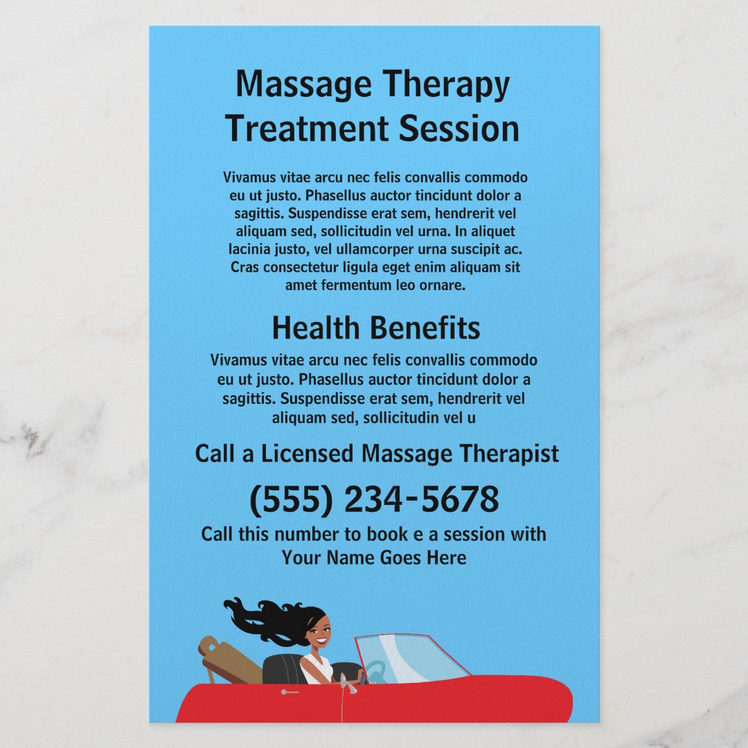 Massage Therapist Flyer | Zazzle