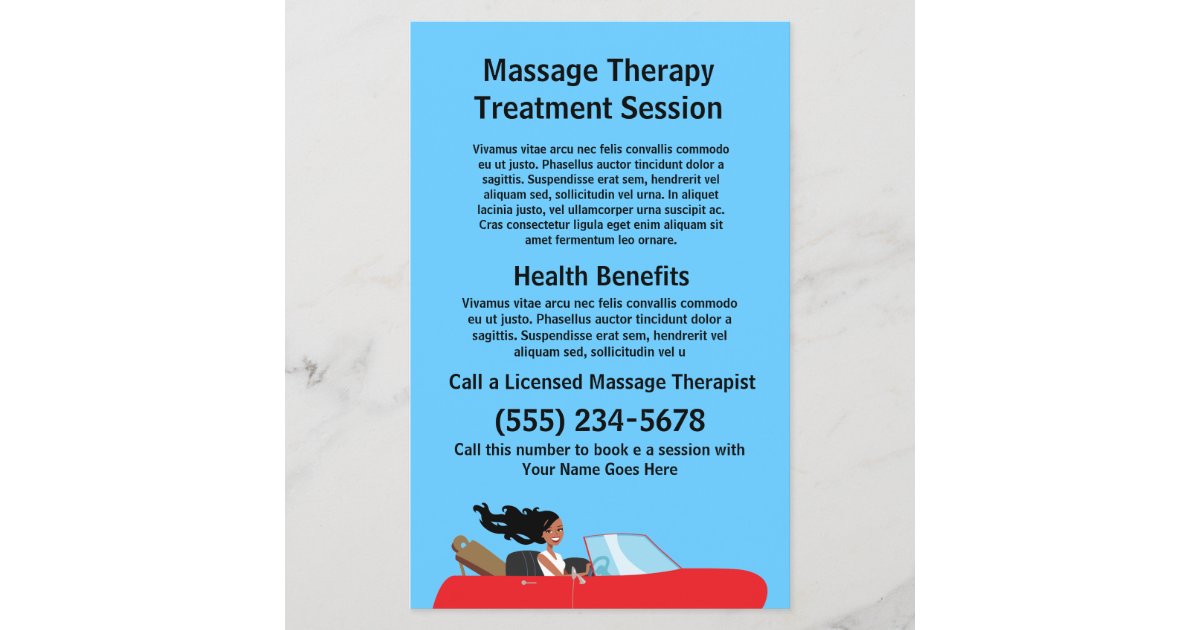 Massage Therapist Flyer | Zazzle