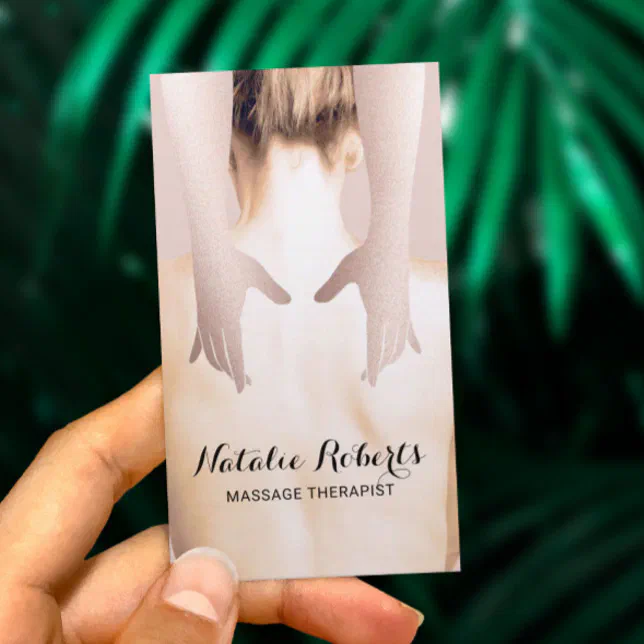 Massage Therapy Body Care Health Spa Chiropractor Business Card | Zazzle