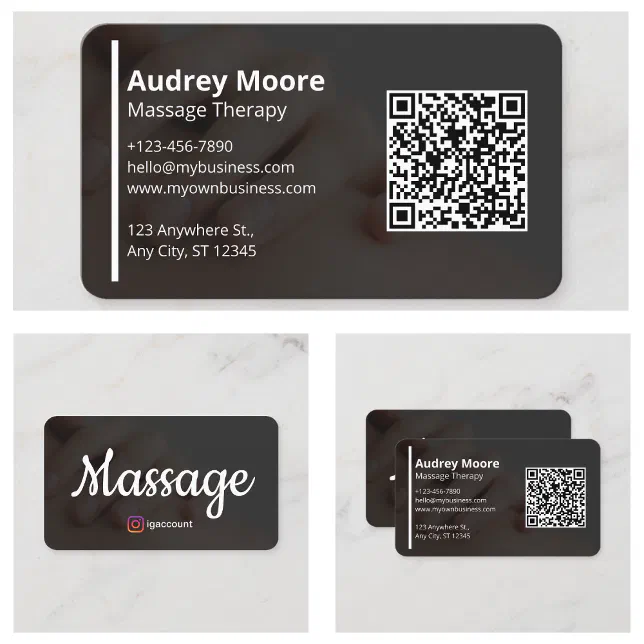 Massage Therapy Business Card | Zazzle