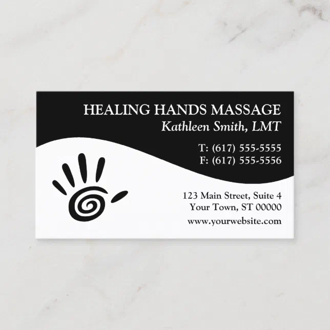 Massage Therapy Business Cards | Zazzle
