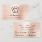 Massage Therapy Reflexology Therapist Social Skinn Business Card | Zazzle