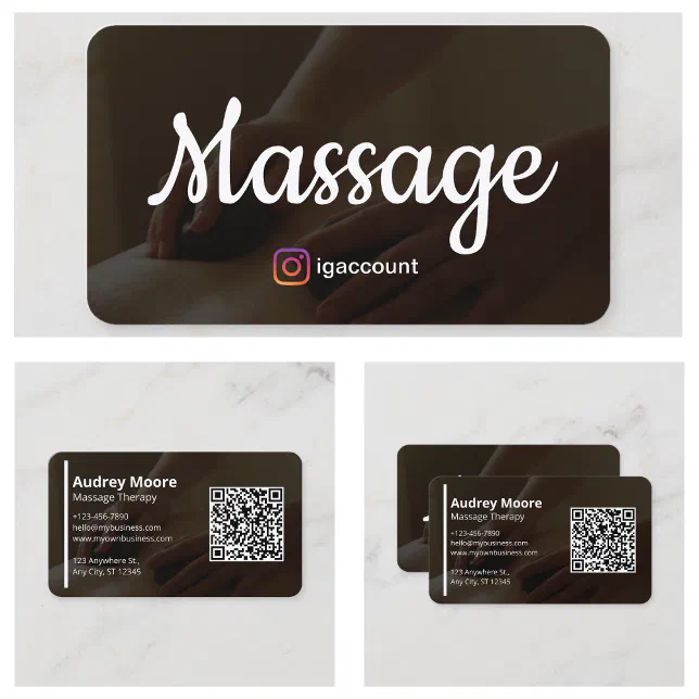 Massage Therapy Templates Design Holistic Massage Business Card | Zazzle