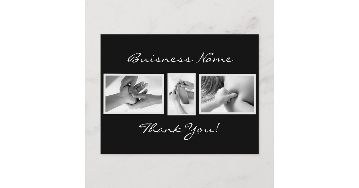 Massage Therapy Thank You Card Zazzle