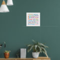Massage Therapy Word Collage Cloud Poster | Zazzle