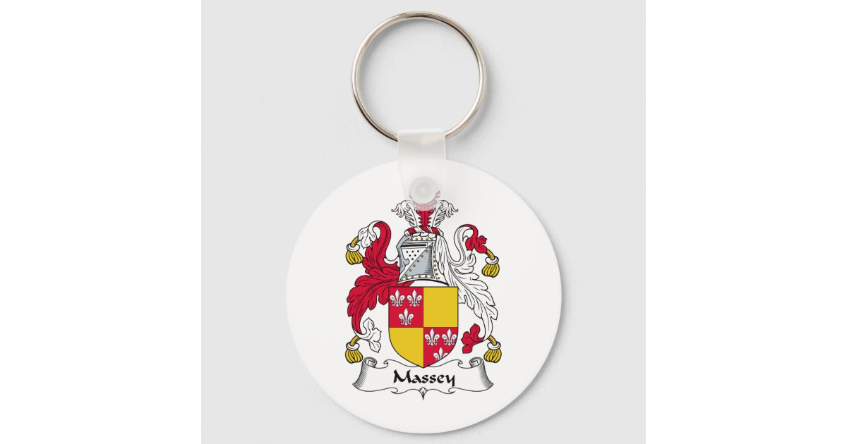Massey Family Crest Keychain | Zazzle