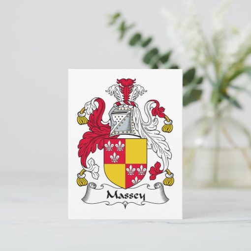 Massey Family Crest Postcard | Zazzle