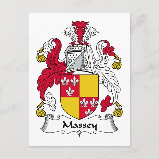 Massey Family Crest Postcard | Zazzle.com