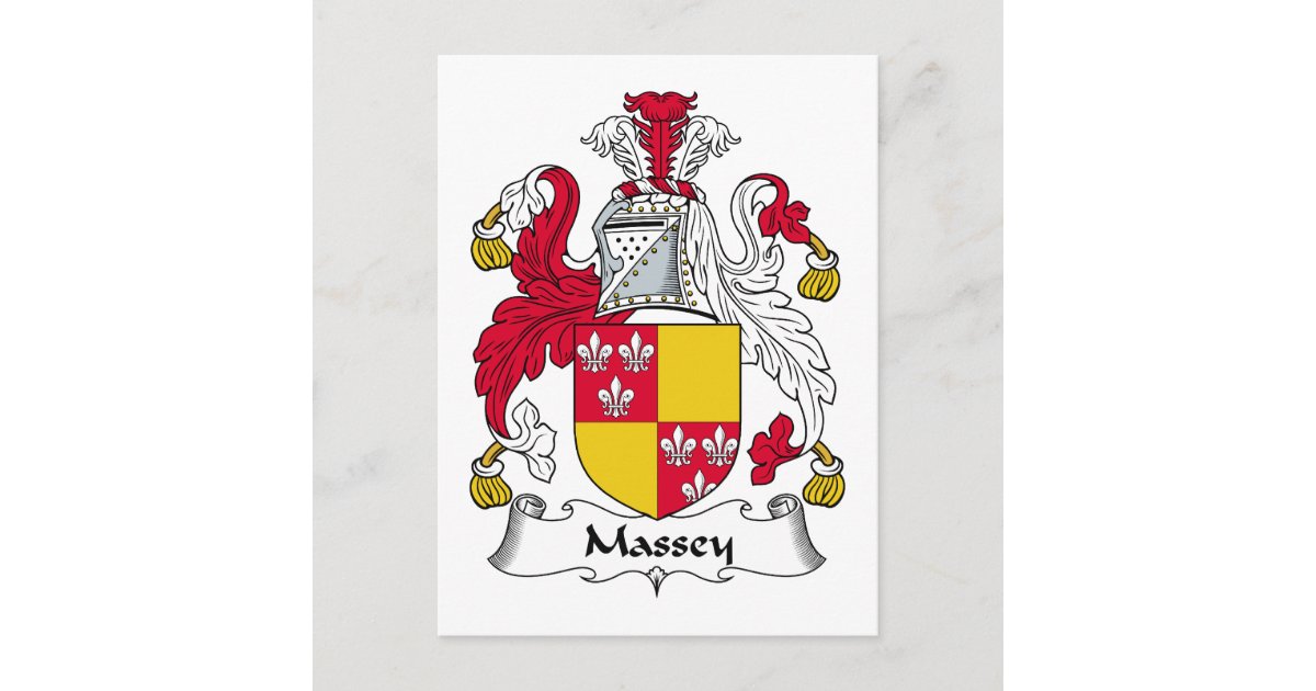 Massey Family Crest Postcard | Zazzle