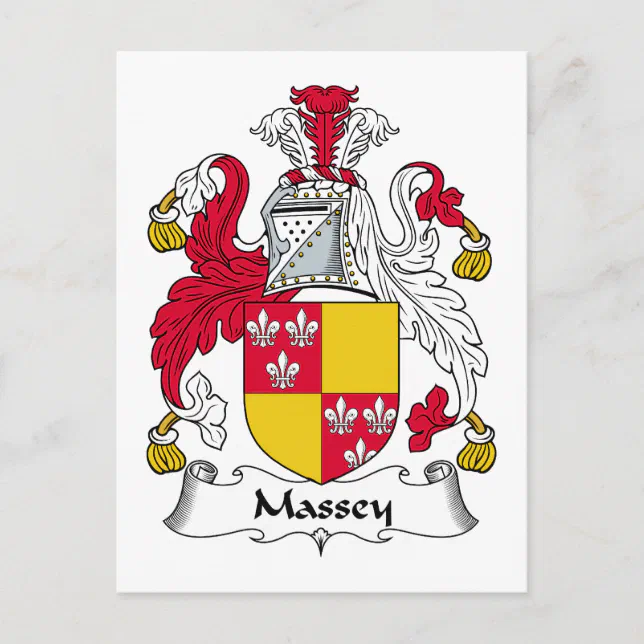 Massey Family Crest Postcard | Zazzle