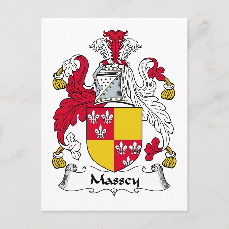 Massey Family Crest Postcard | Zazzle