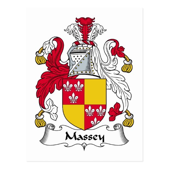 Massey Family Crest Postcard | Zazzle.com