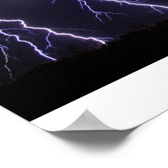 Massive Lightning Strike Poster | Zazzle