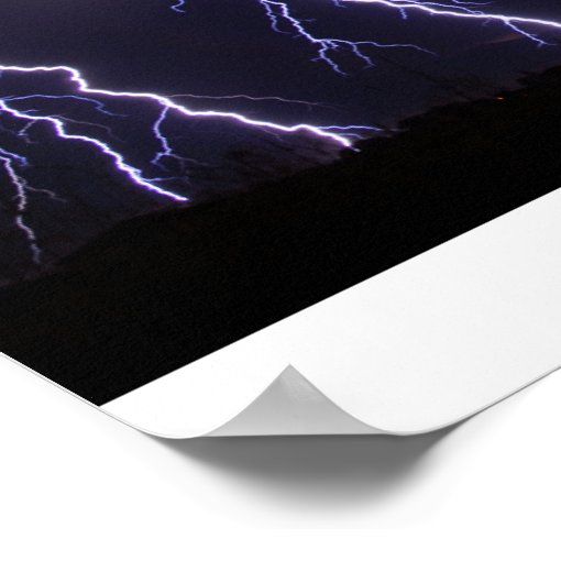 Massive Lightning Strike Poster | Zazzle