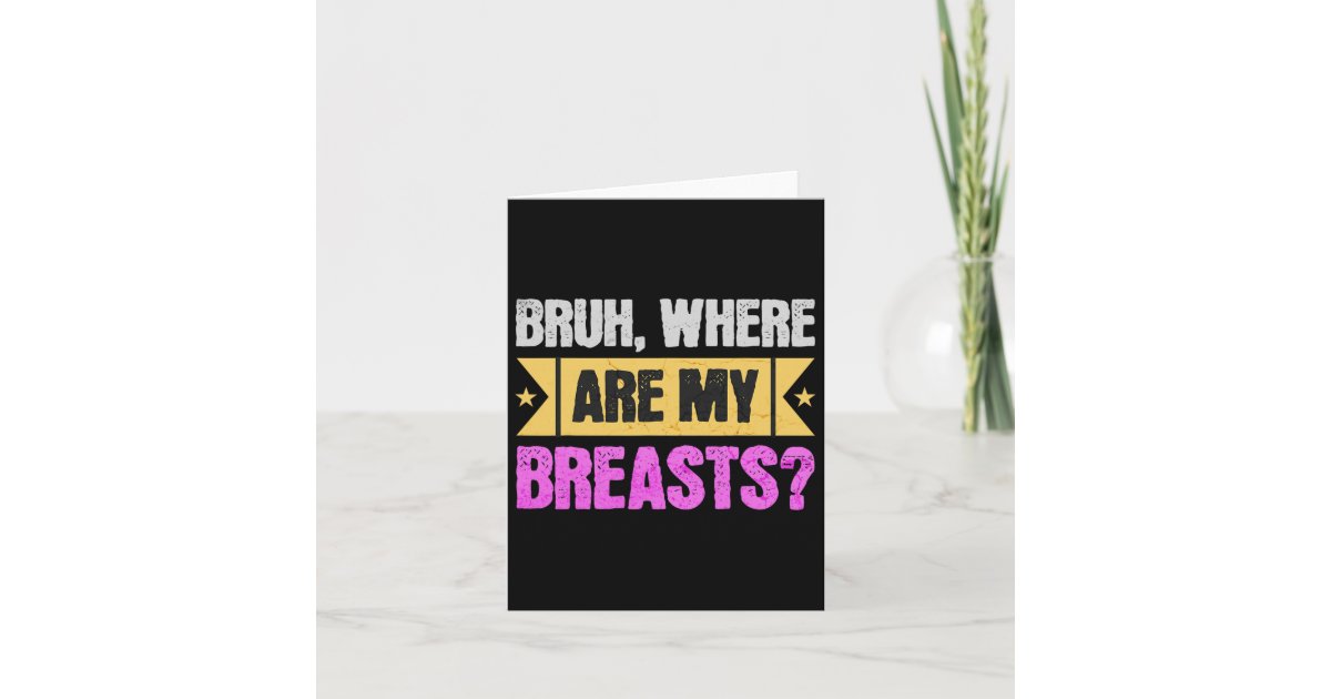 Mastectomy And Breast Reduction Surgery Card | Zazzle