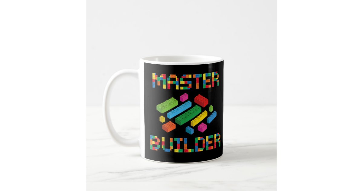Master Builder Brick Builder Funny Blocks Building Coffee Mug | Zazzle