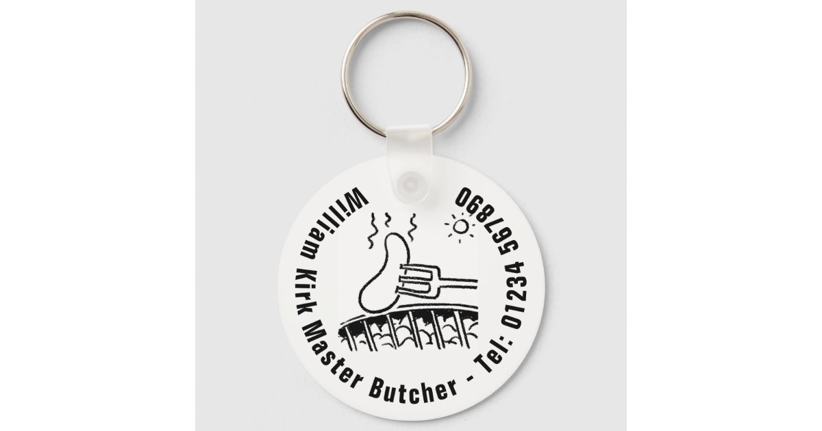 Master Butcher Keychain | Zazzle