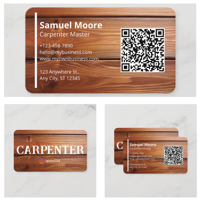 Master Carpenter Design Business Card | Zazzle